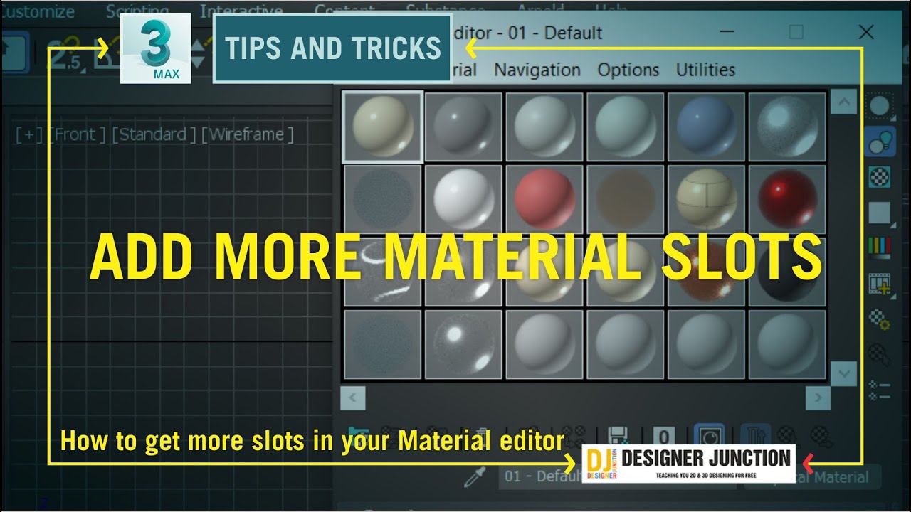 Add More Material Slots in 3DS Max 2021 _ in Hindi / Urdu ( 3ds Max ...