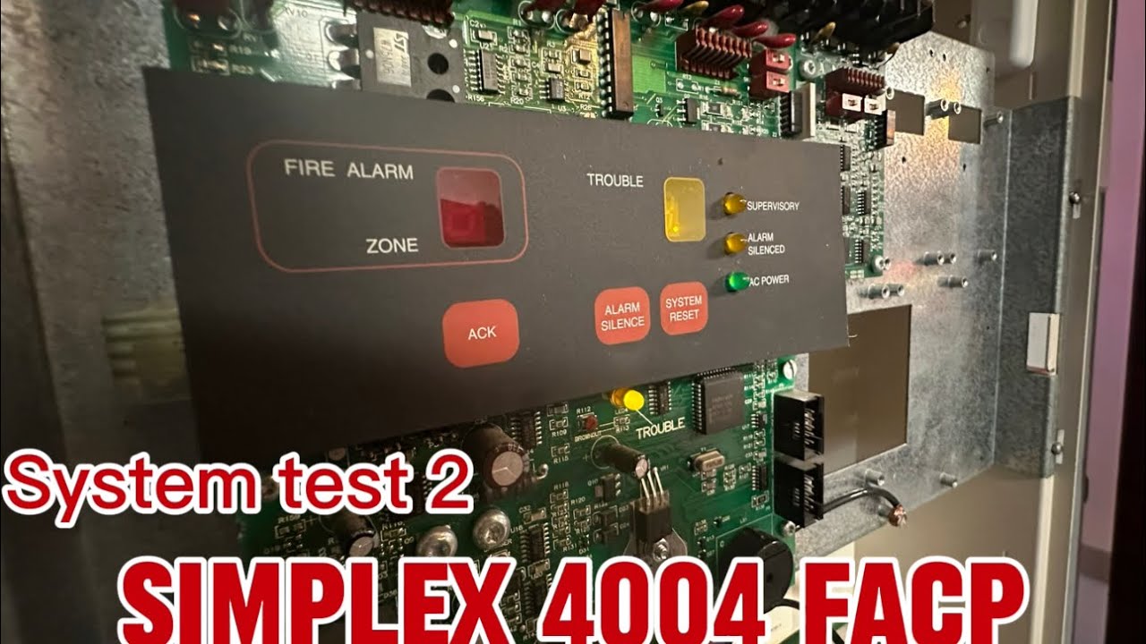 System test 2 - 4004 Fire Alarm Control Panel - YouTube
