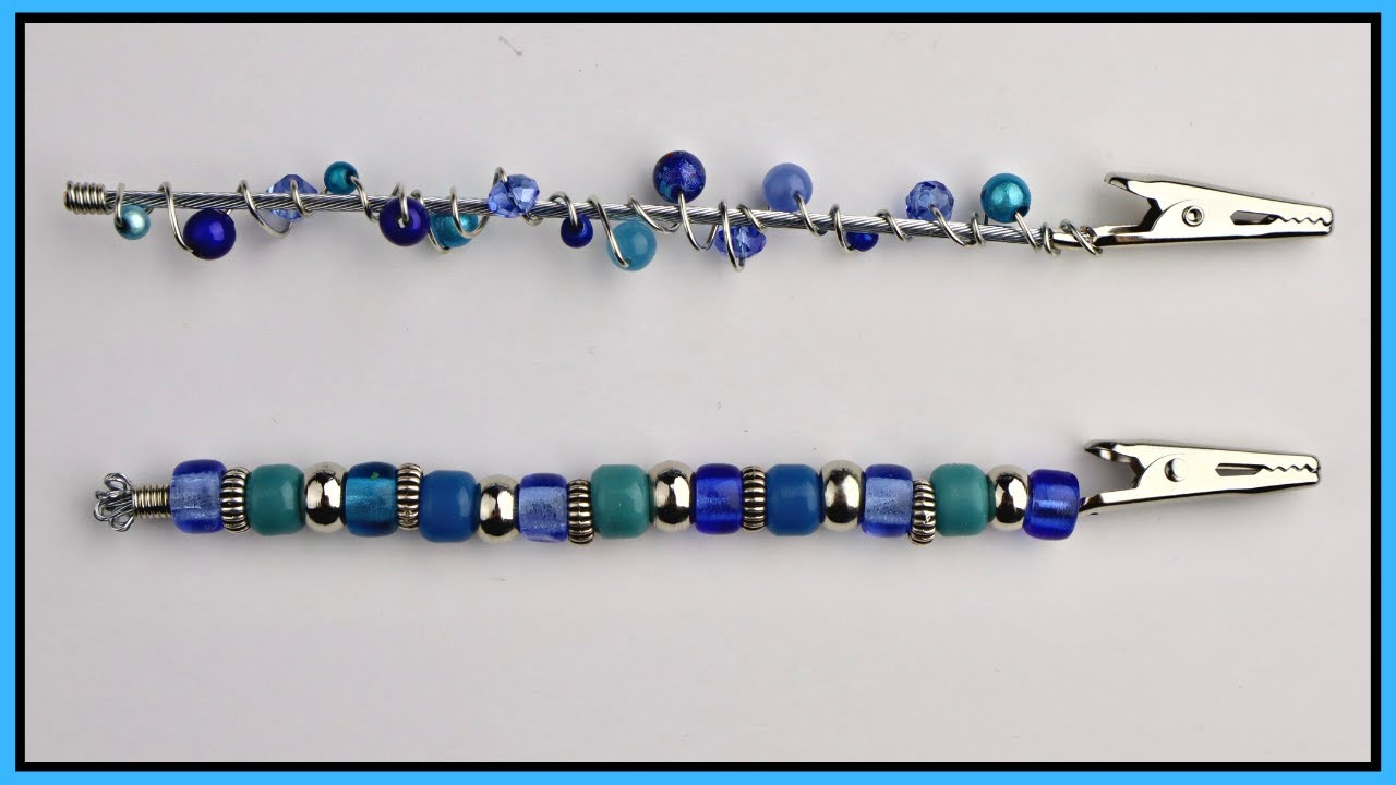 Bracelet Helper Alligator Clip with Metal Wire & Beads Tutorial - YouTube