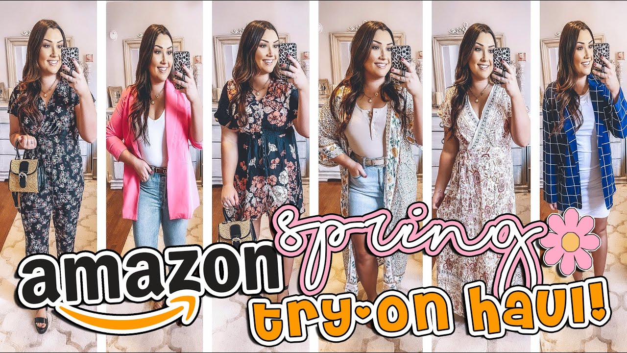 AMAZON SPRING TRY-ON HAUL! | 10 CUTE SPRING OUTFITS - YouTube