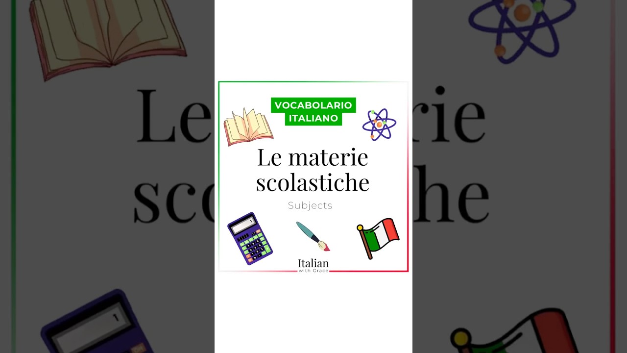 Italian School Subjects School Subjects: English ESL Worksheets Pdf