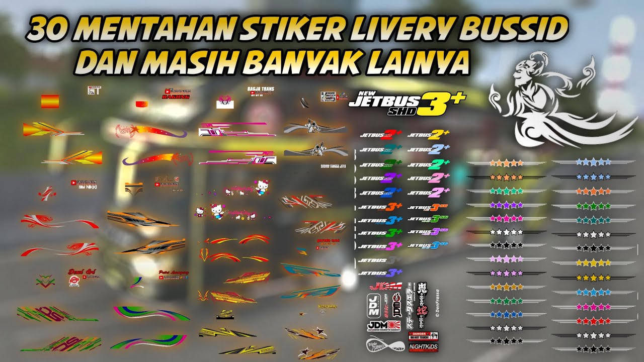 30+ MENTAHAN STIKER LIVERY BUSSID & MASIH BANYAK LAINNYA | BUS ...