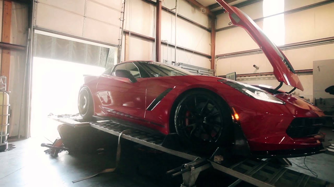 2015 C7 Corvette Stingray ProCharged P-1SC LT1 7psi pump gas - YouTube