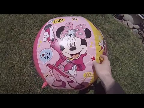 Inflatable Minnie Mouse ball sprinkler - YouTube