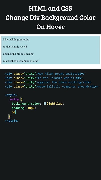 HTML and CSS: Changing Division Background Color On Hover - YouTube