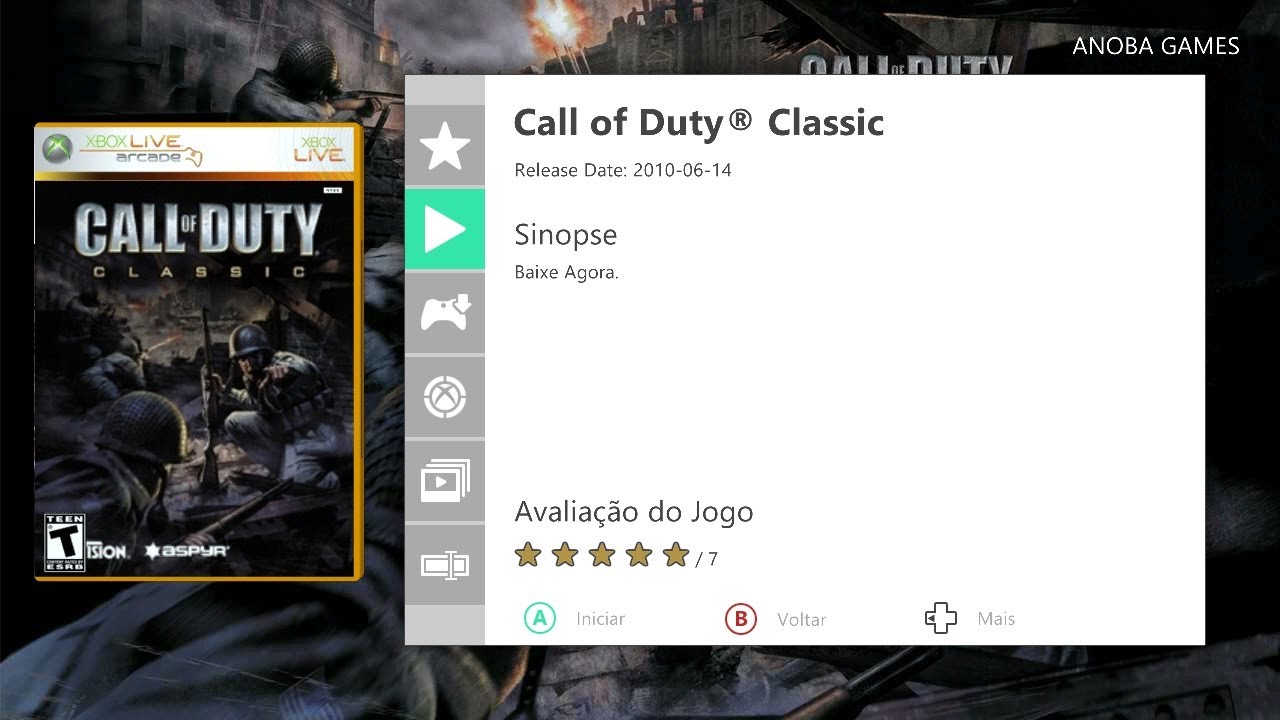 15 Minutos Jogando: Call Of Duty Classic (Xbox 360) Full HD - 1080 ...