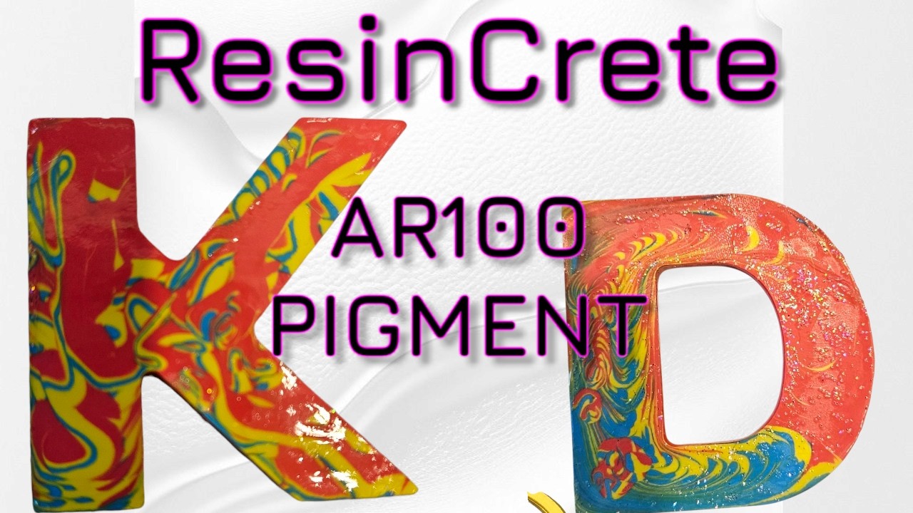 DIY ResinCrete Keyrings ~ Stunning AR100 Pigment Patterns - YouTube