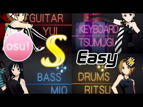Osu! - Don’t say “lazy” (TV Size) K-On! Ending S1 [Easy] - YouTube