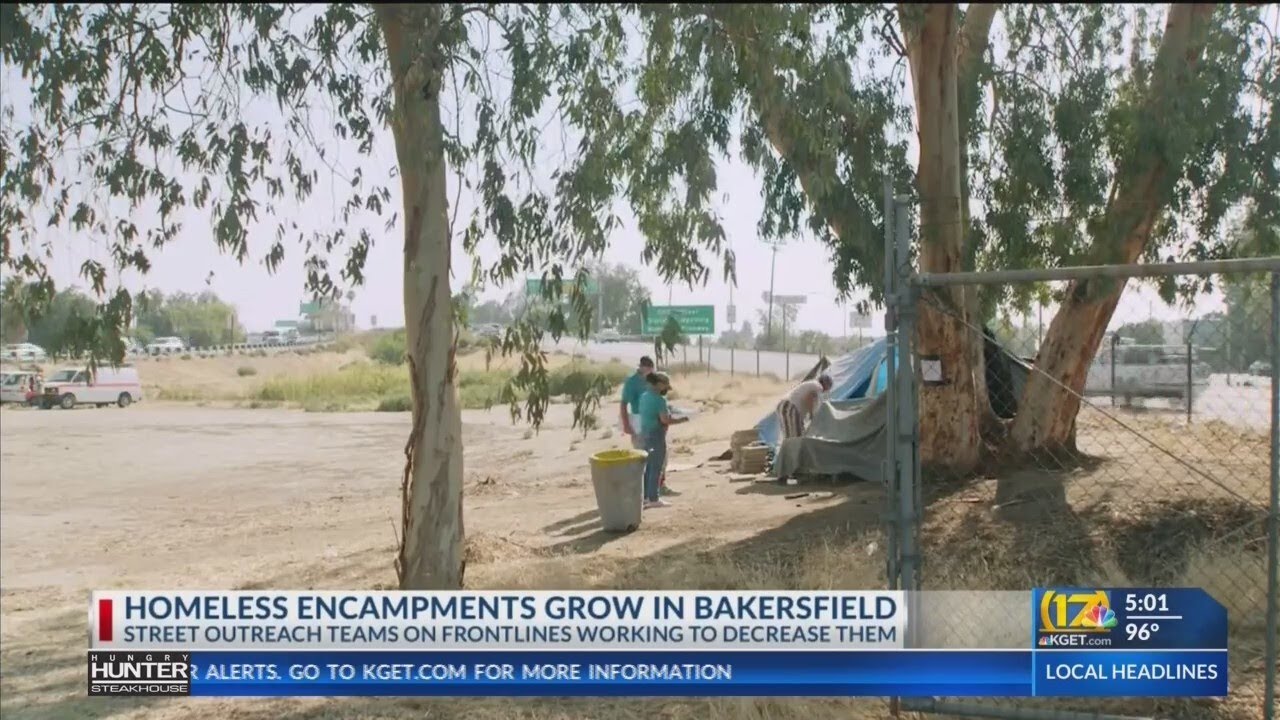 Homeless encampments growing in Bakersfield - YouTube