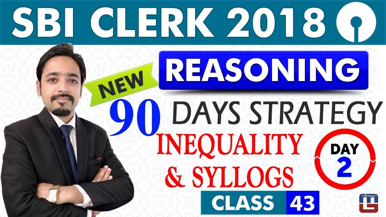SBI Clerk Pre | 90 Days Strategy | Inequality | Syllogs | Live At 11:00 ...