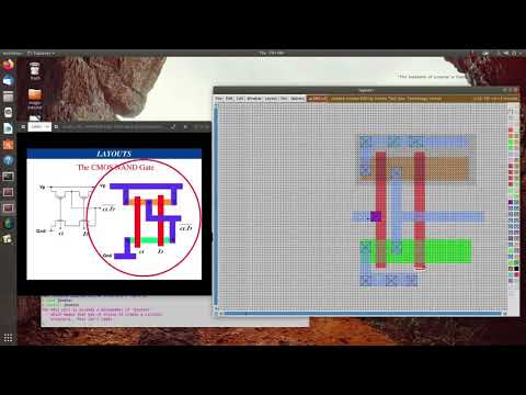 NAND Gate using CMOS in MAGIC VLSI - YouTube