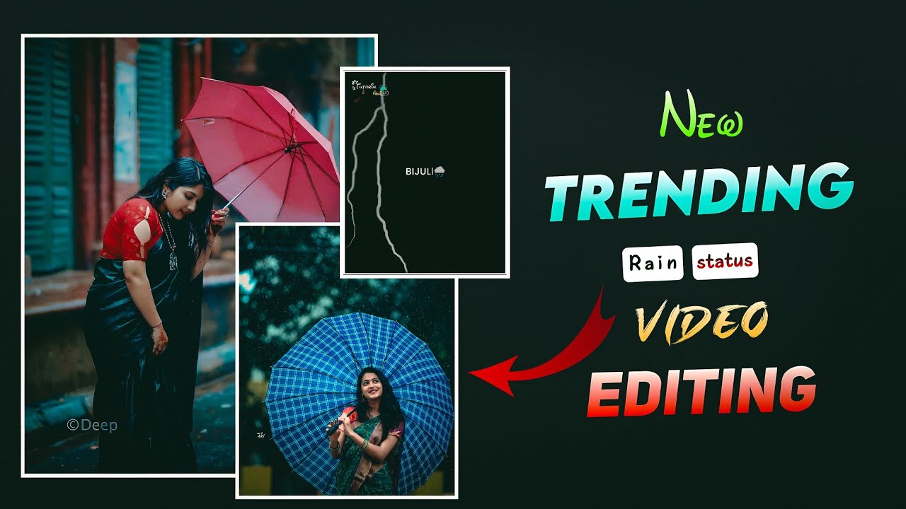 Badal barsa bijuli sawan Ka Pani video editing | New Viral Rainy Day ...