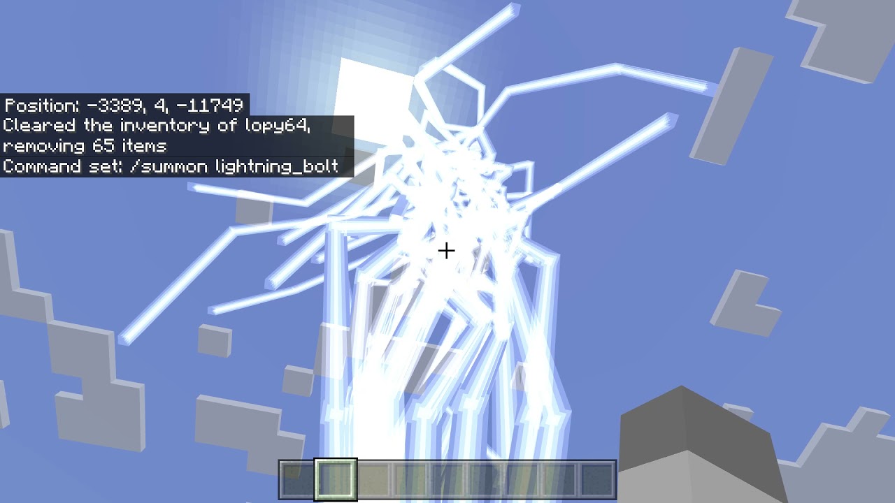 Minecraft Cool Lightning Bolt! - YouTube