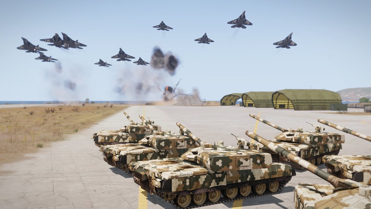 Ukrainian Tanks Stopped Airforce Russian Attacks - Military Simulator ...