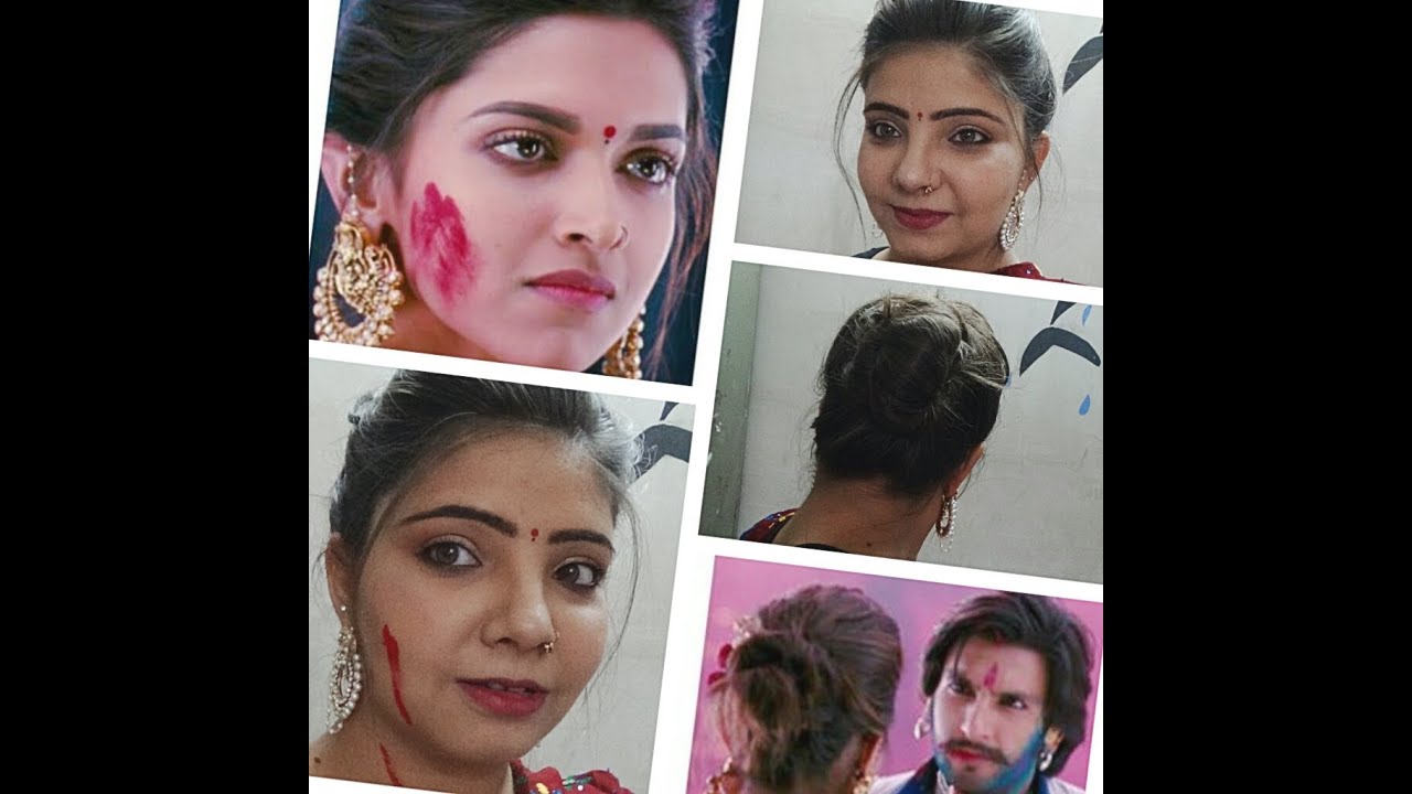 Deepika Padukone Hair Tutorial-Ramleela inspired look/lahu munh lag gya ...