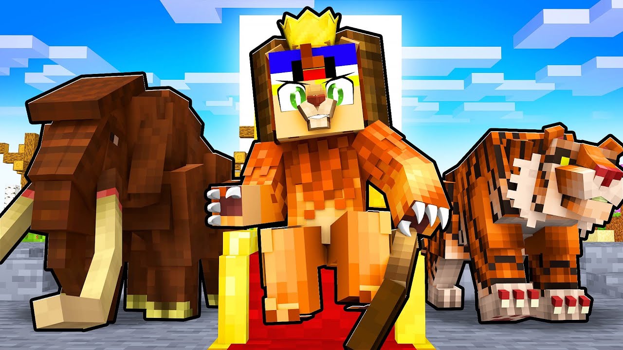 PAULINHU VIROU o REI DOS ANIMAIS no Minecraft! - YouTube