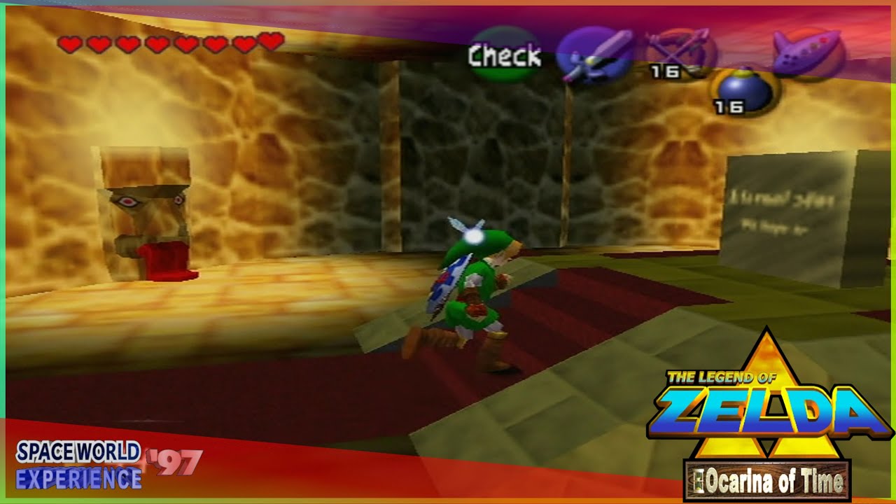 Ocarina of Time - Spaceworld '97 BETA Experience - Ganon's Tower - YouTube