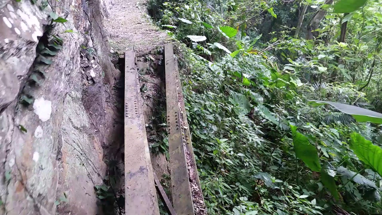 trail washed out in Yushan National Park - YouTube
