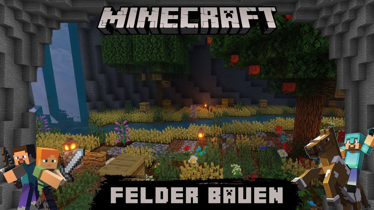 Die detailreichsten Felder in Minecraft Bauen | natürliche Felder ...