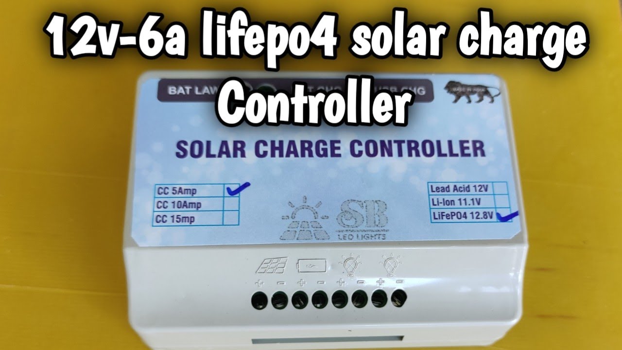 12v Solar charge Controller for Lifepo4 Battery charger review sp ...