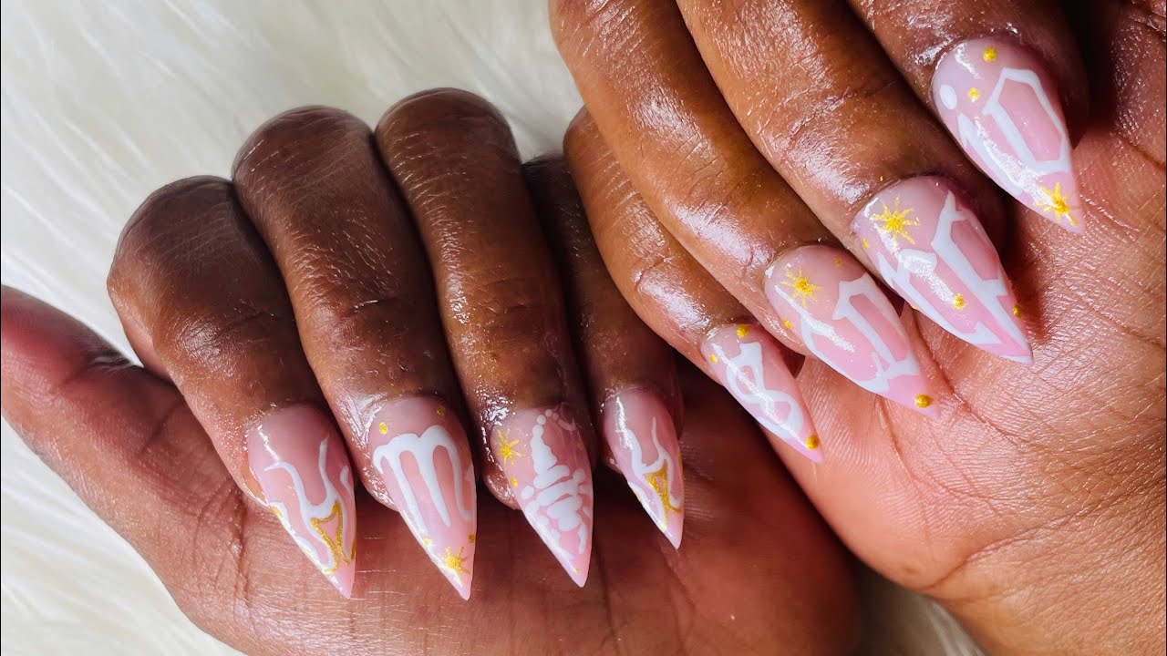 Birthday Nails💕 | Scorpio| Acrylic Nails Full Set #scorpio # ...