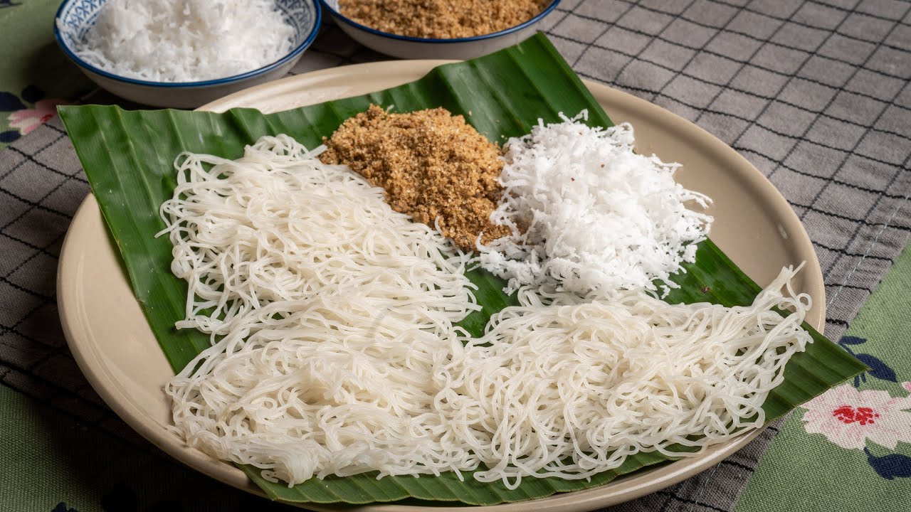 Putu Mayam, Lembutnya..puas hati buat sendiri | Idiyappam - YouTube