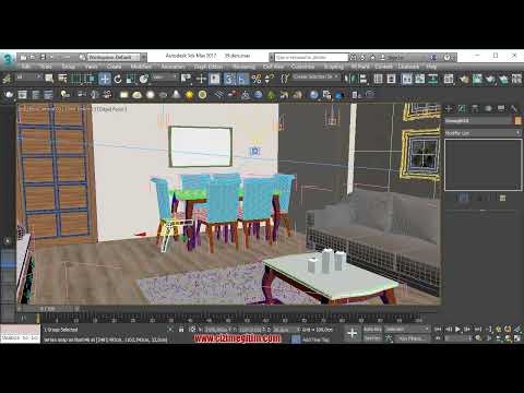 3ds MAX Vray Mobilya İçmekan Modelleme Render- Render öncesi kamera ışık vb ayarları (40.ders )