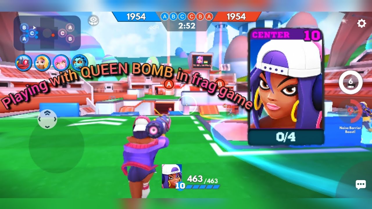playing with QUEEN BOMB in frag game #frag pro shooter # please 🥺🥺 ...