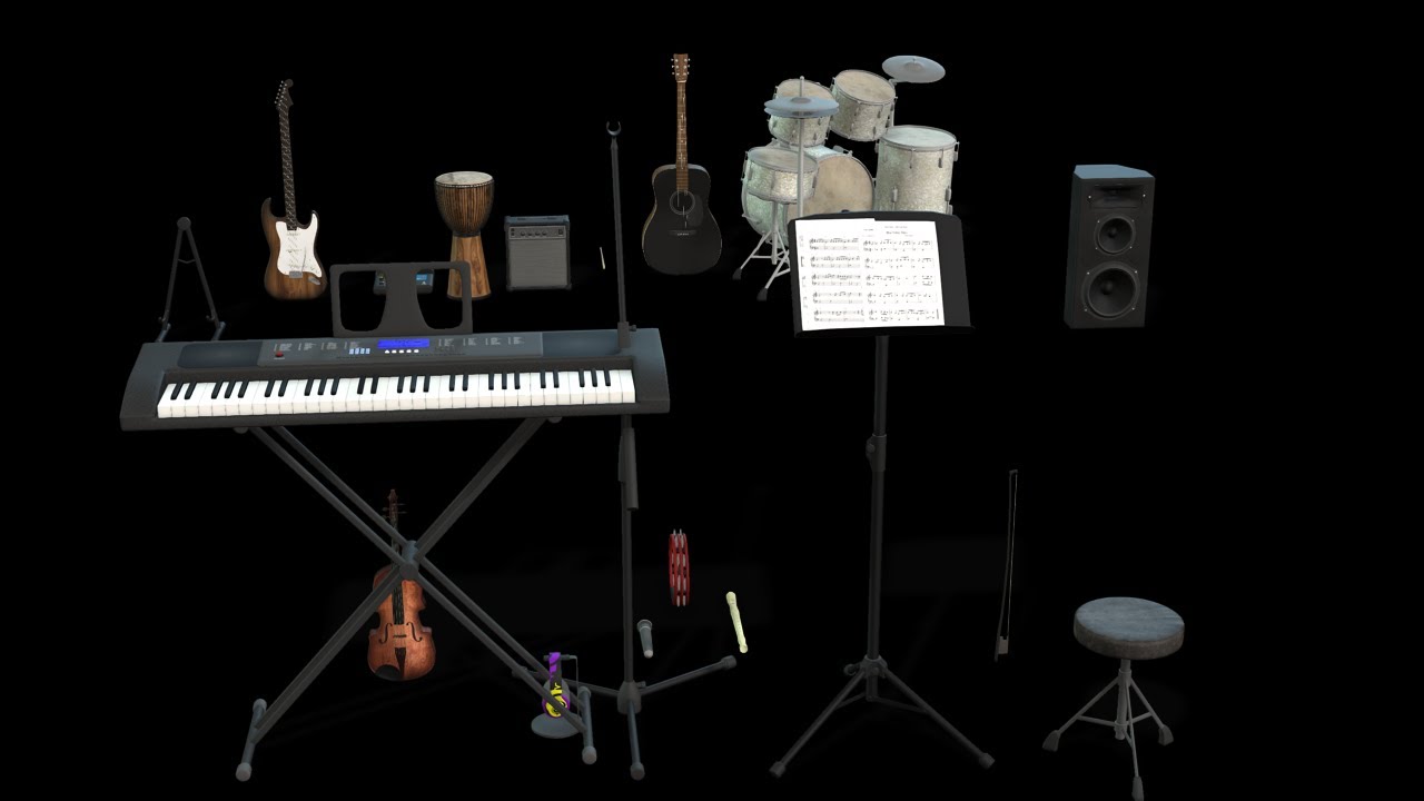 Music props for Iclone 7 - YouTube