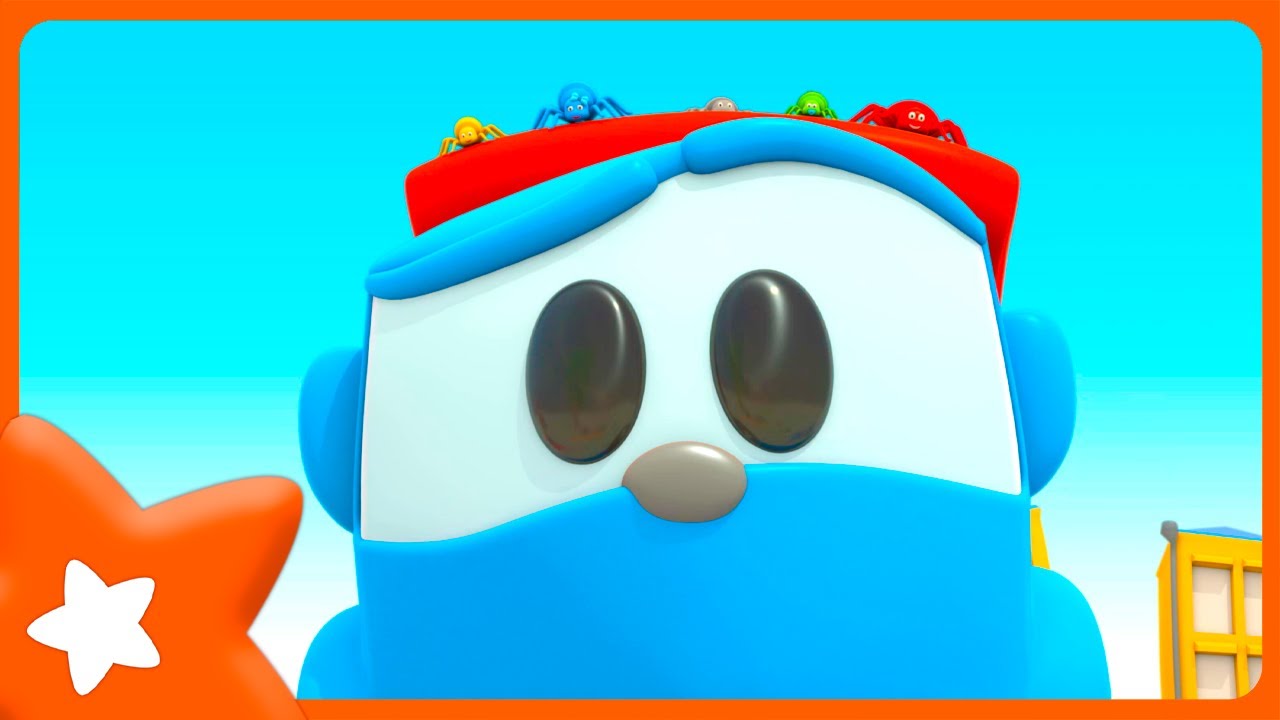 MIX - Spiders, fruits, Buses & Cars 🚚 SING WITH LEO🚚 COMPILATION🌈 Kids ...