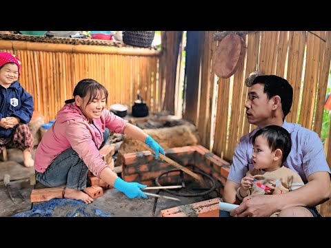 To ensure the safety of her home and family, Thu renovated the kitchen.
