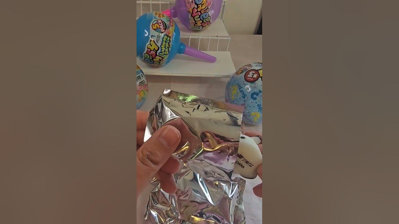 Jiggly surprise!! Squeesh yum! #surprisetoys #blindbags #dollartree #squishes #jiggly #figet ...