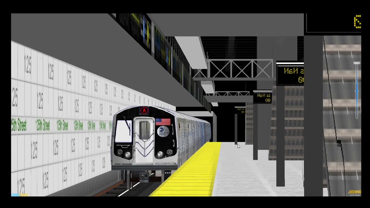 OpenBVE Quickie: R179 Test Train via the (T) @125 Street - YouTube