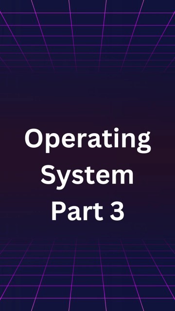 Operating System Part 3 #techpresents #operatingsystem #beginnercoder # ...