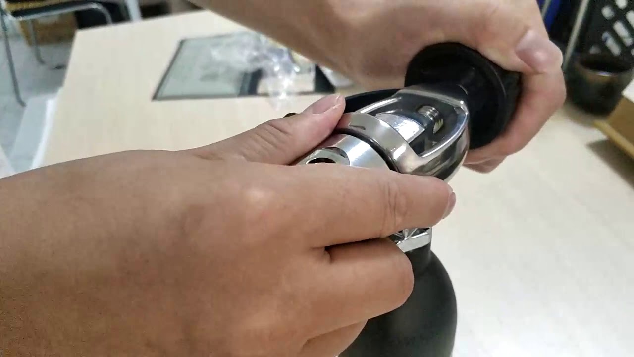 1st stage valve+respirator+tank - YouTube