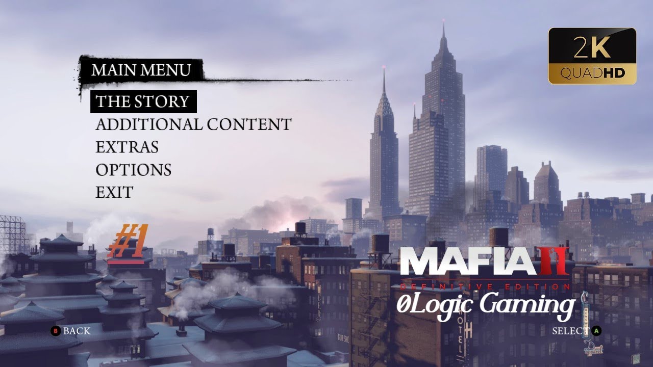 Mafia II : Definitive Edition (Remastered) | The Old Country | Part - 1 | Gamepad | 0Logic ...