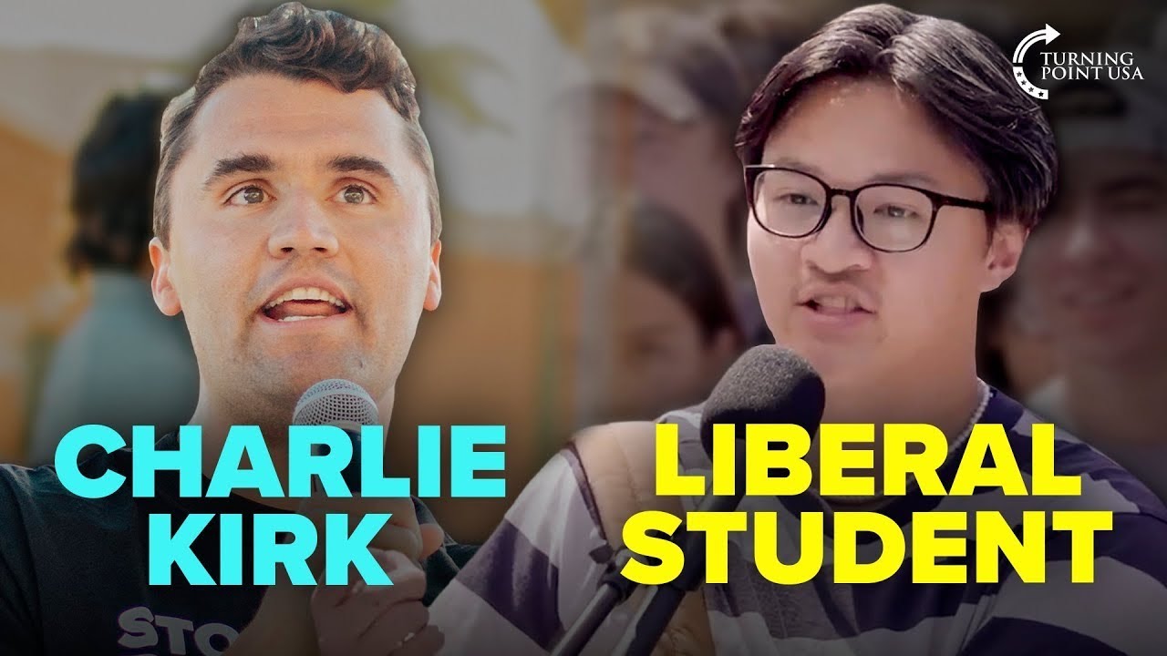 Charlie Kirk Takes Down CRAZY Liberal Student! - YouTube
