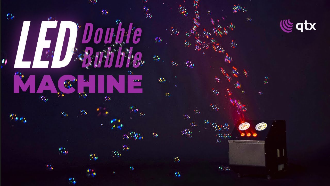 Double Bubble LED: High Output Bubble Machine with LEDs - YouTube
