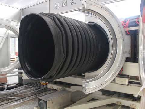 HDPE large diameter double wall corrugated pipe extrusion line (Suba ...