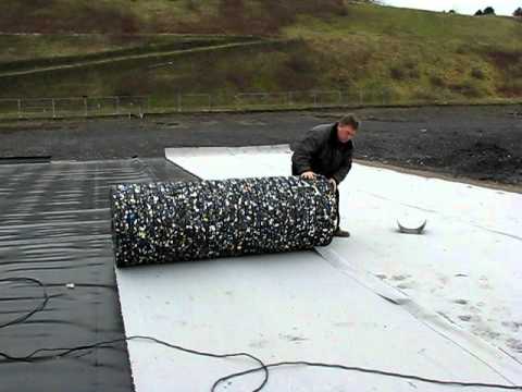 Droptec wird auf Bentomat CL 1,0 verlegt - YouTube