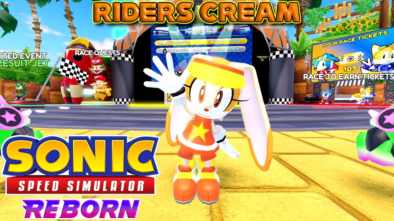 Roblox | Sonic Speed Simulator REBORN | RIDERS CREAM - YouTube