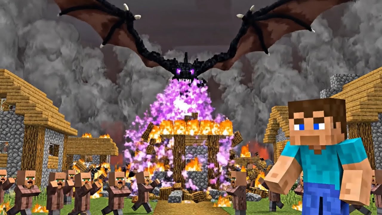 Minecraft Animation: Steve vs Ender Dragon – Saving Alex and the ...