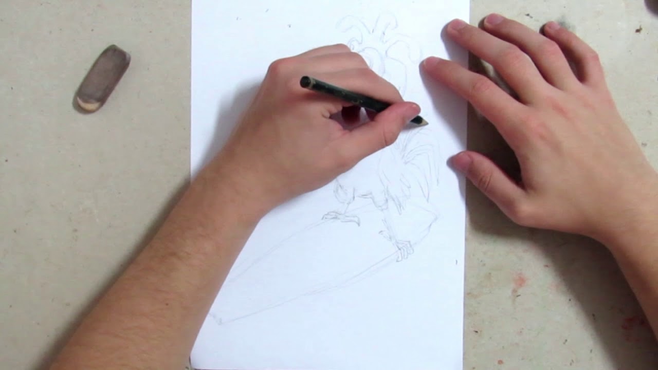 Drawing Chicken Joe (Surf's Up)/ Desenhando o João Frango (Tá Dando ...