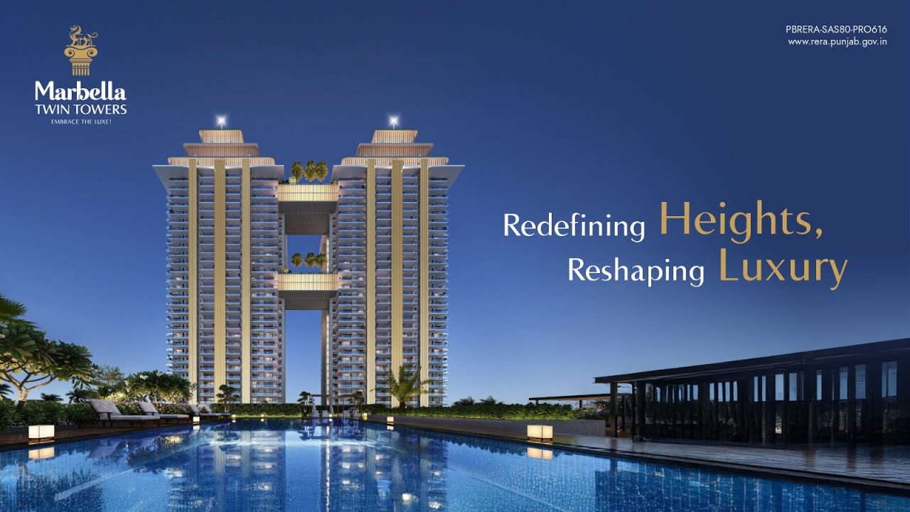 Luxury in the Making | Marbella Twin Towers | New Chandigarh - YouTube