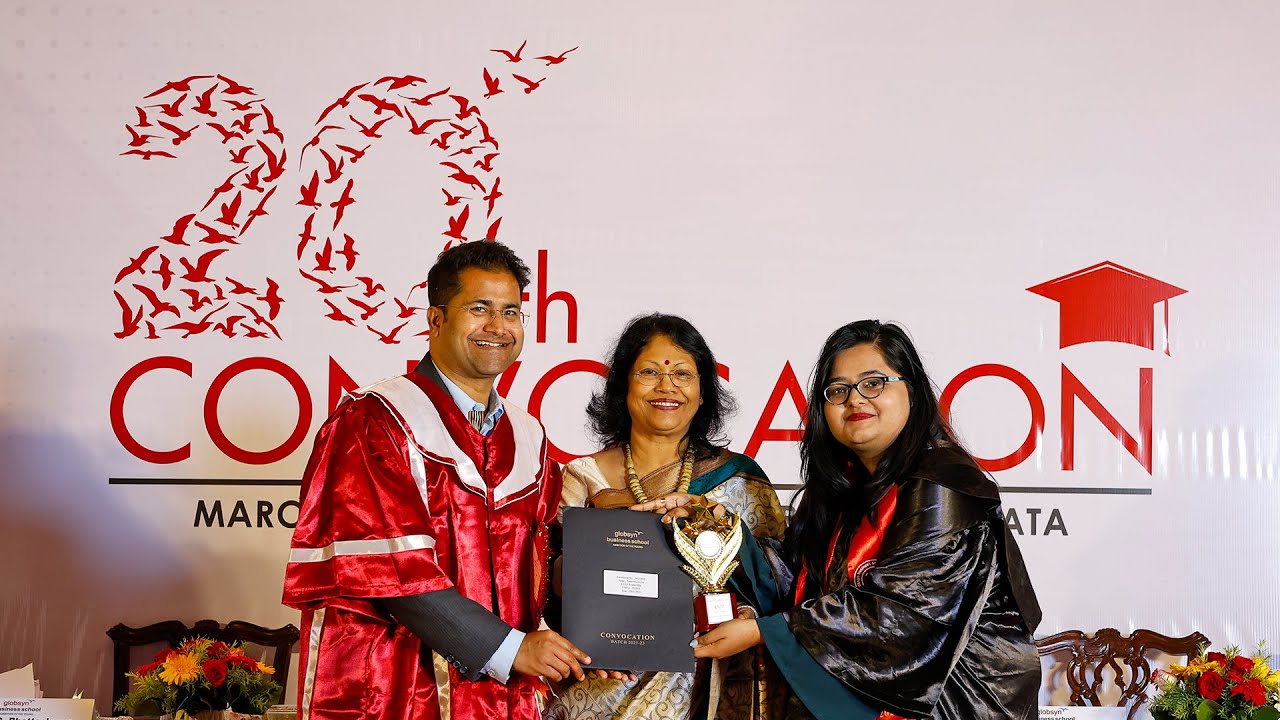 Convocation 2024 Valedictorian | Namrata Dutta | Globsyn Business School - YouTube