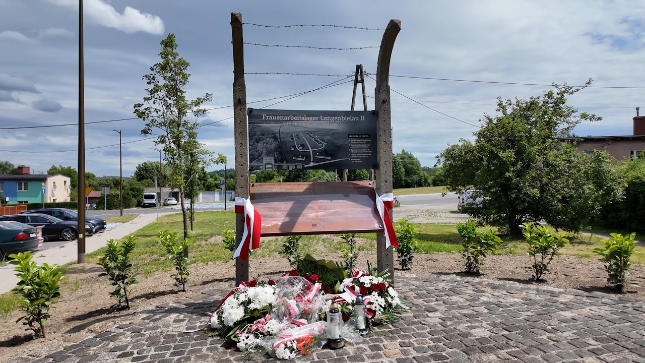 Odsłonięcie pomnika pamięci ofiar filii Gross Rosen w Bielawie - YouTube