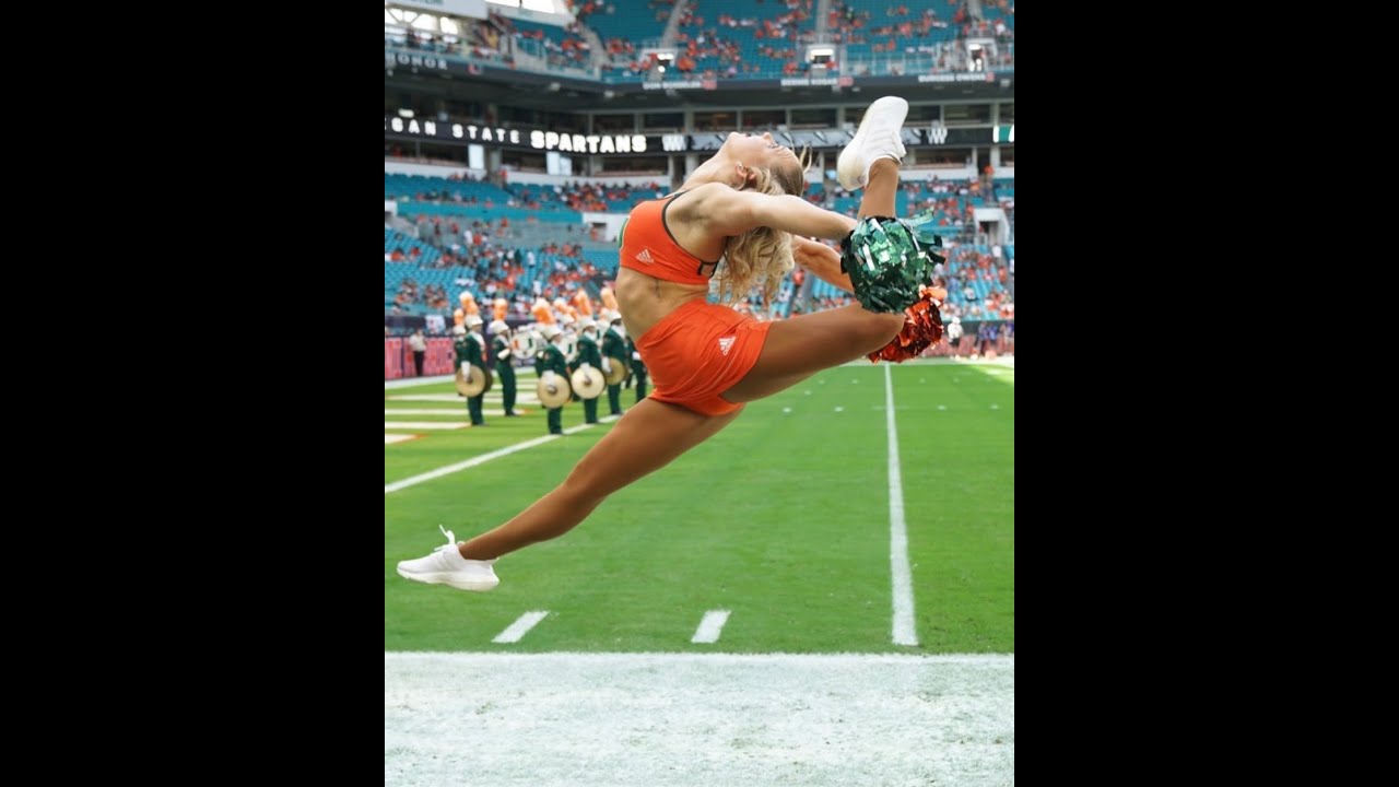 ️ Hurricanes Dance Team Game Day 🧡💚 University of Miami ACC College ...
