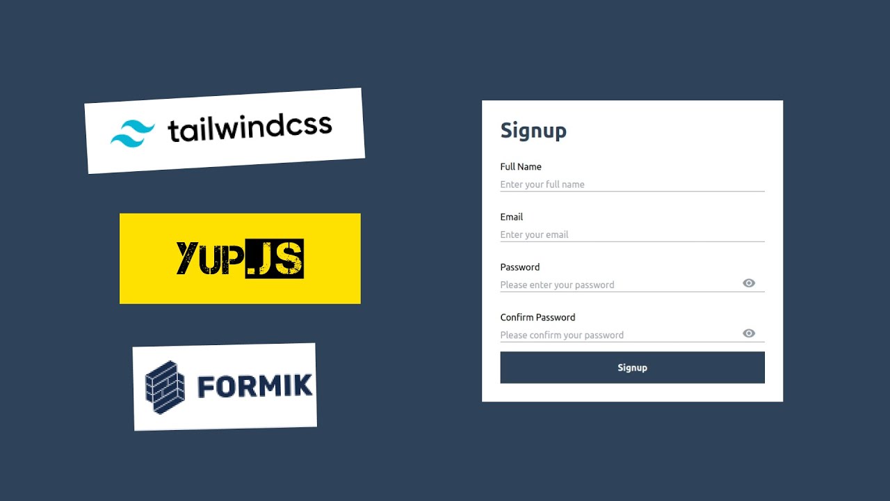 Form Handling in React with Formik and Yup - YouTube