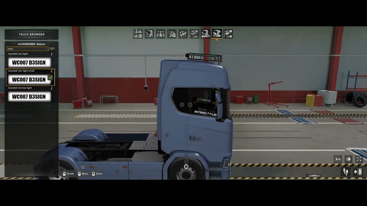 ETS2 Scania NG roof rack light bar with slots V2 - YouTube