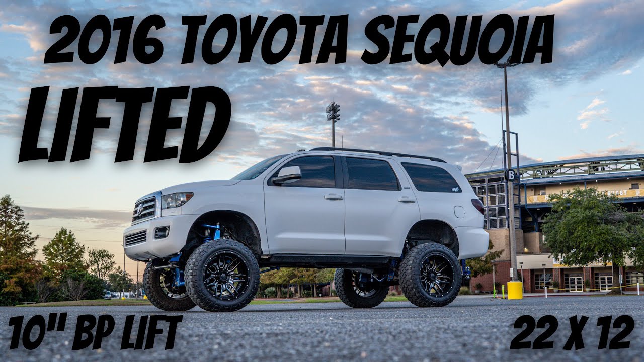 2016 Lifted Toyota Sequoia | 22x12 on 37 Fury MTs | 10 inch Bulletproof ...